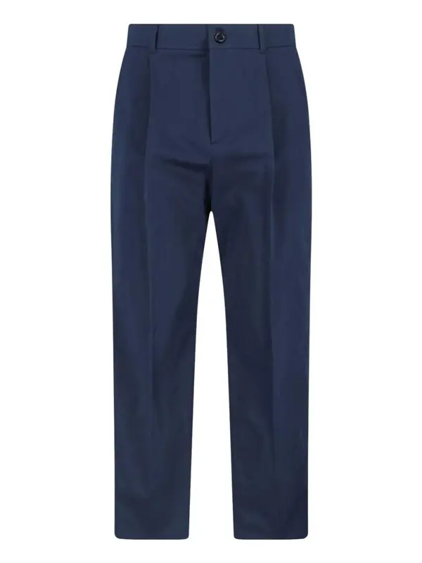 Valentino Garavani Tailored Cotton Pants - Blue