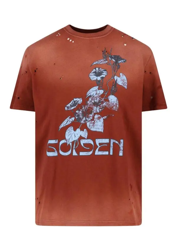 GOLDEN GOOSE Printed T-shirt - Red