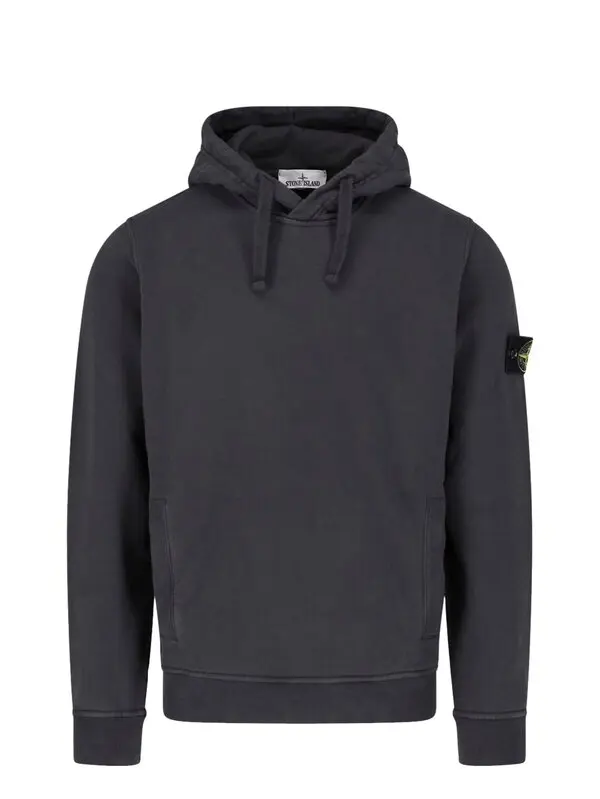 Stone Island Hooded Sweatshirt "compass - Gray