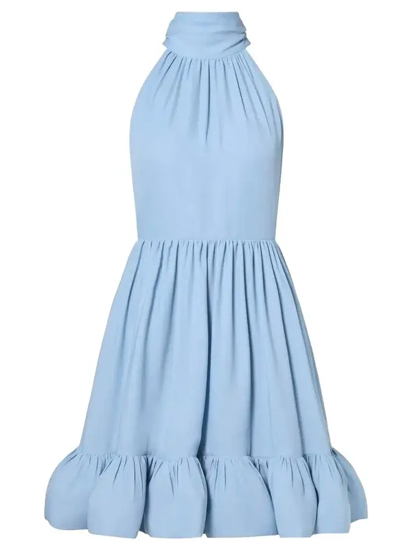 MALINA Fern Halterneck Mini Dress - Sky
