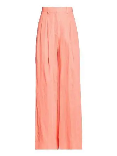 Theory Wide-leg Linen Pants - Orange