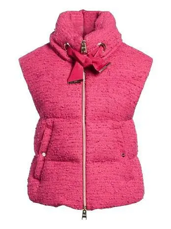 Herno Quilted Tweed Vest - Pink