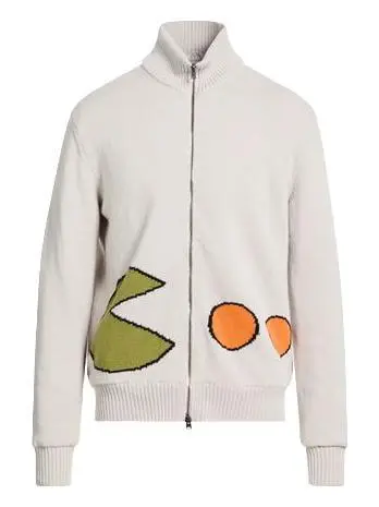 Herno Globe Cardigan In Light Wool - Light Grey