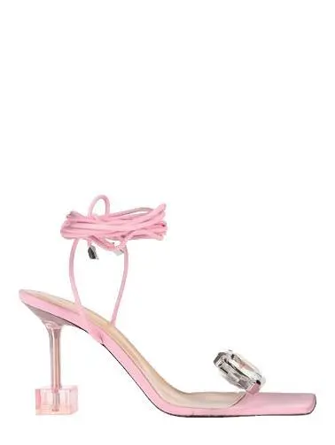 Mach & Mach Sandals With Ties At Ankle - Pink