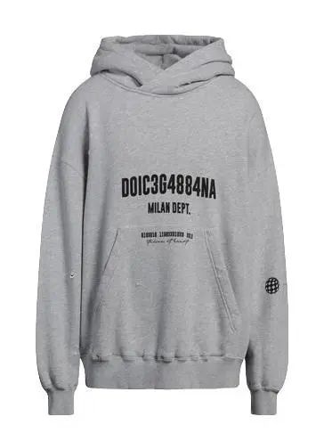 Dolce & Gabbana Cotton Sweatshirt With Logo - Grey