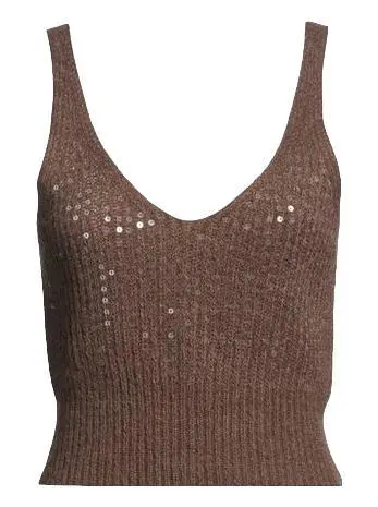 Peserico Knit Crop Top - Brown