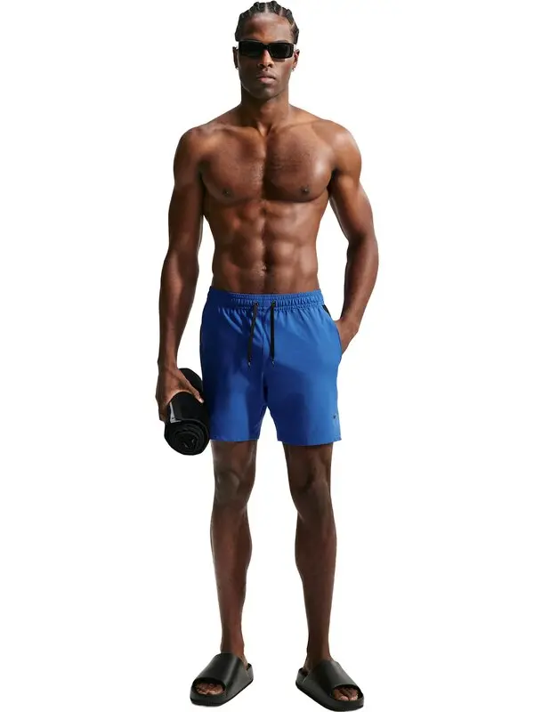 Nike Swim Contend Essential 7" Brief-lined Volley Short - Blue