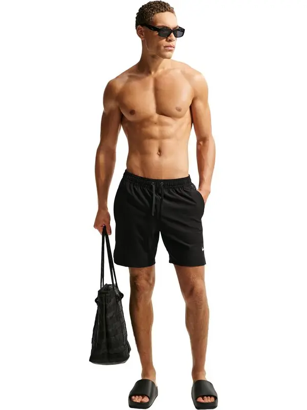 Nike Swim Contend 7" Brief-lined Volley Short - Black