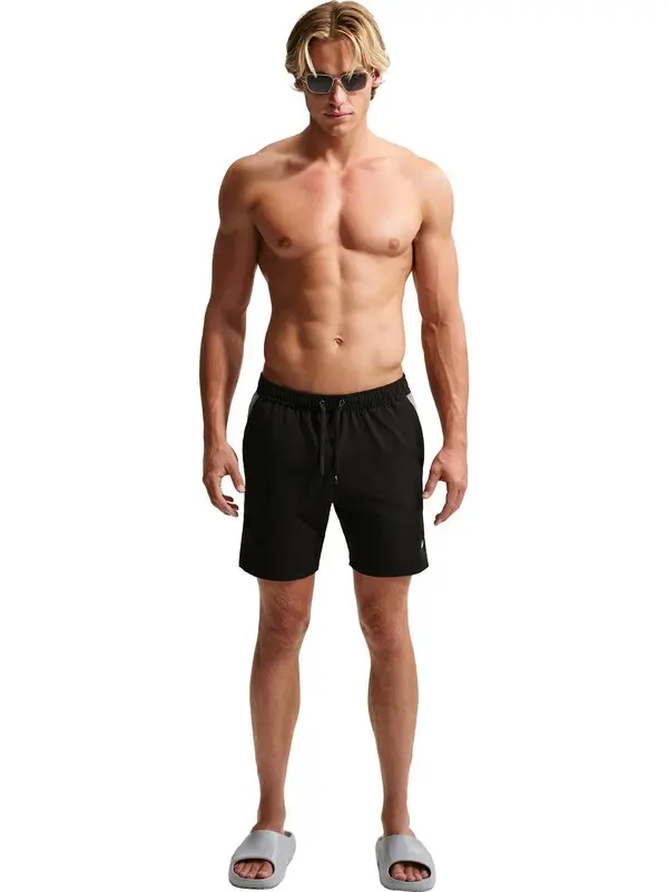 Nike Swim Contend Essential 7" Brief-lined Volley Short - Black