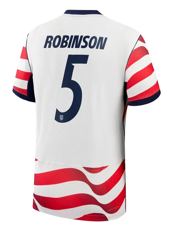Nike Antonee Robinson Usmnt 2026 Match Home Aero-fit Soccer Jersey - White