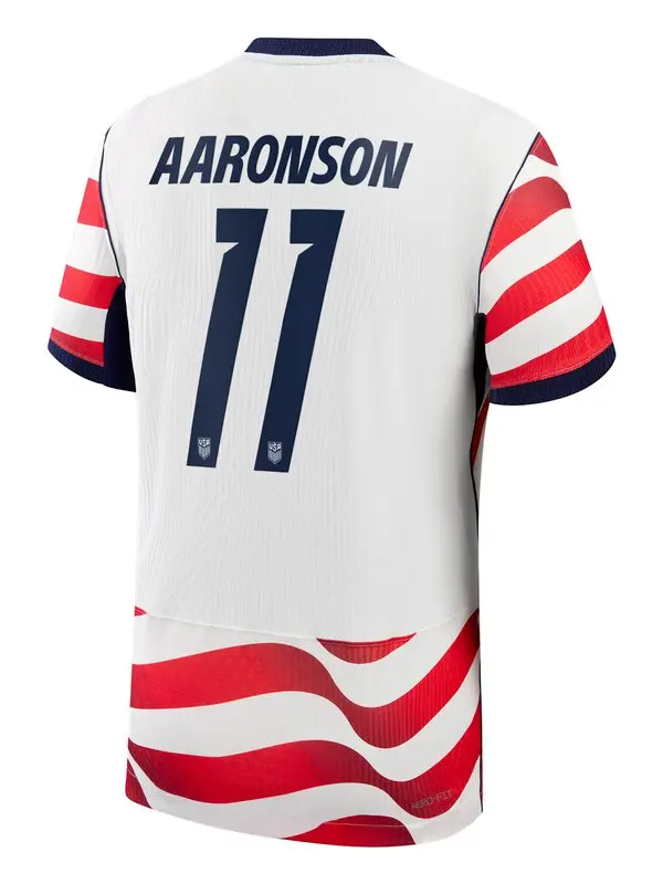 Nike Brenden Aaronson Usmnt 2026 Match Home Aero-fit Soccer Jersey - White