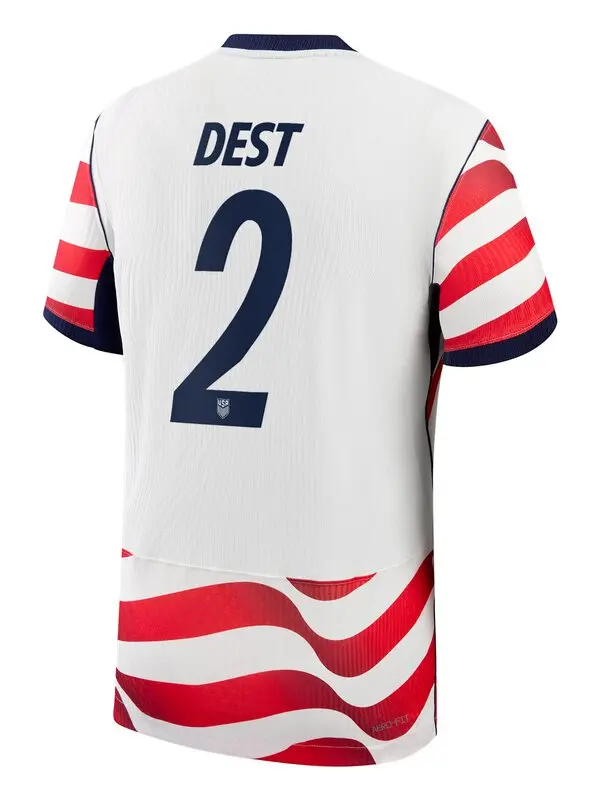Nike Sergiã±o Dest Usmnt 2026 Match Home Aero-fit Soccer Jersey - White