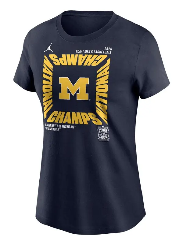 JORDAN Michigan College T-shirt - Blue