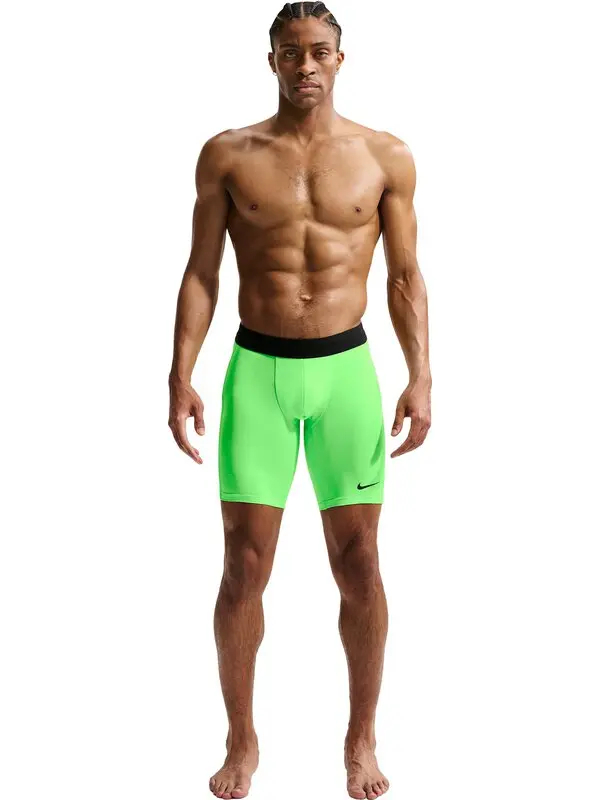 Nike Pro Dri-fit Fitness Long Shorts - Green