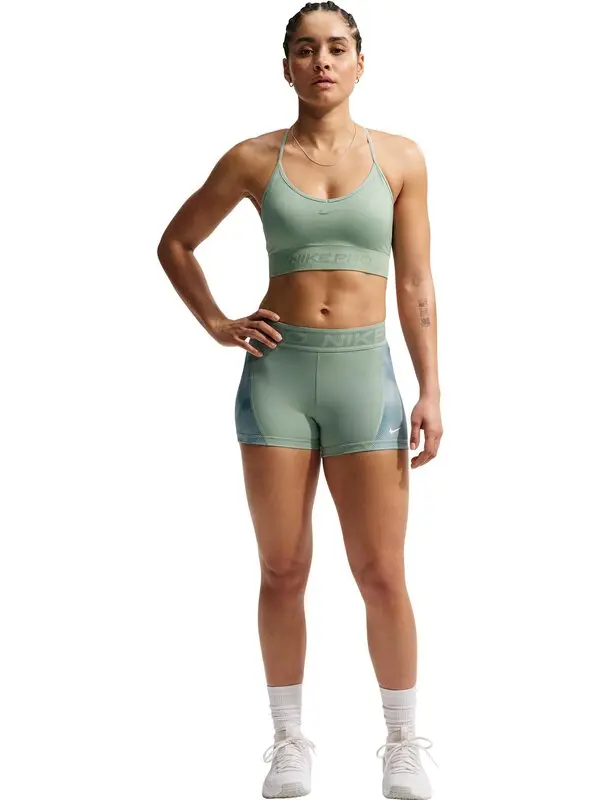 Nike Pro Mid-rise 3" Shorts - Green