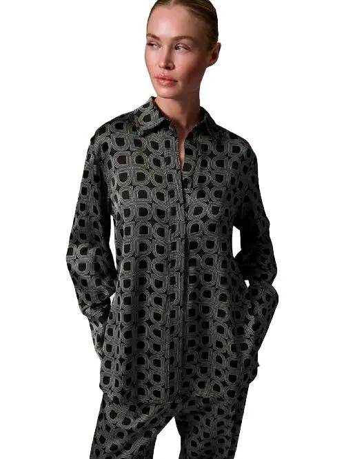 Day Birger Et Mikkelsen Printed Long Sleeve Shirt - Black