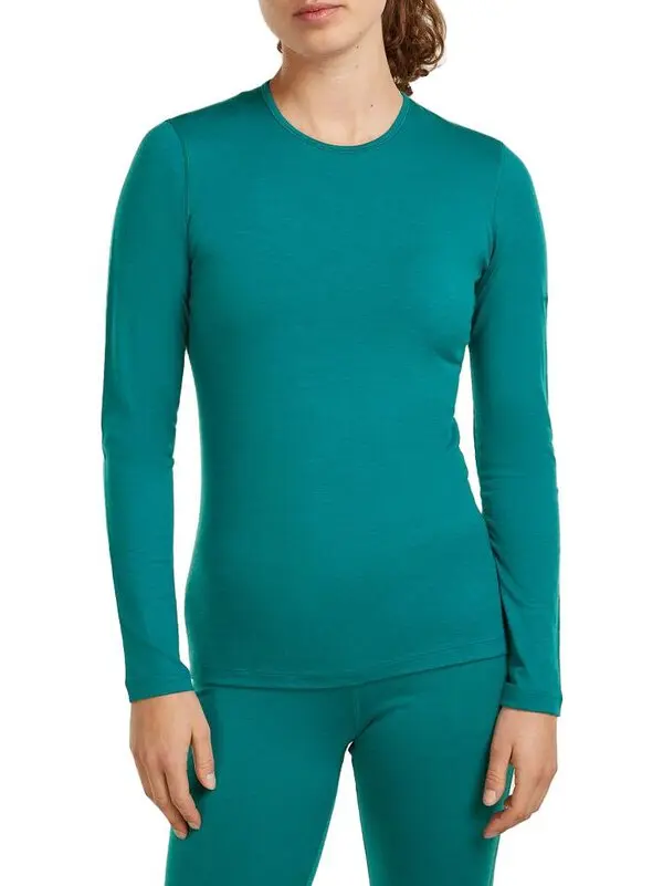 Icebreaker Oasis Merino Wool Top - Tidal Teal