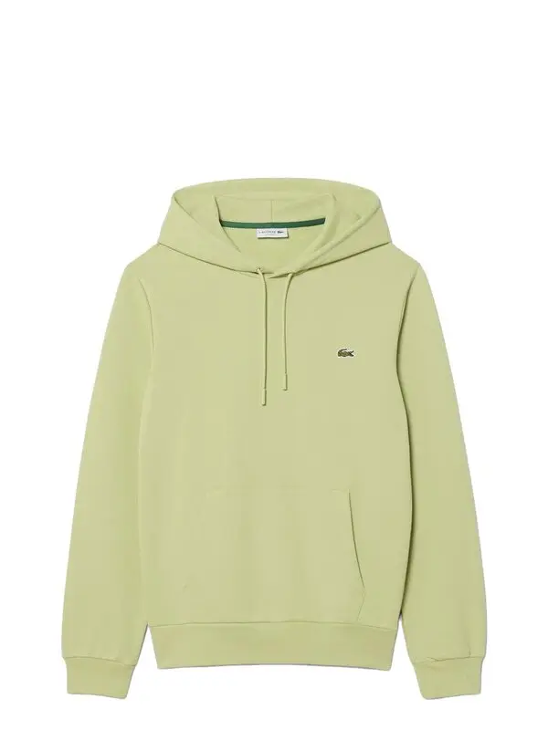 Lacoste Cotton Fleece Pullover Hoodie - Birch