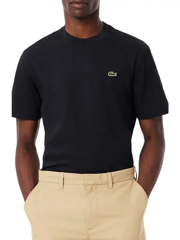 Lacoste Cotton Crewneck T-shirt - Black