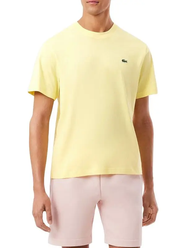 Lacoste Cotton Crewneck T-shirt - Yellow