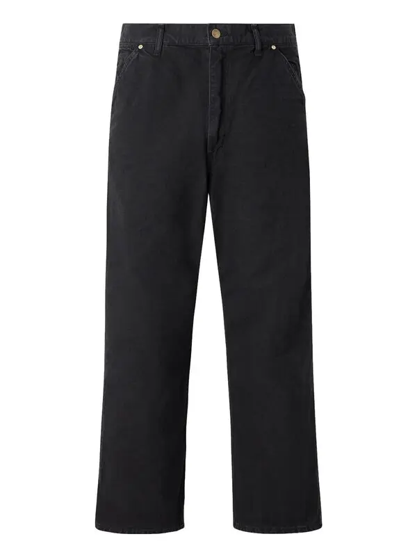 ORSLOW Oxford Painter Straight-leg Cotton-twill Trousers - Black