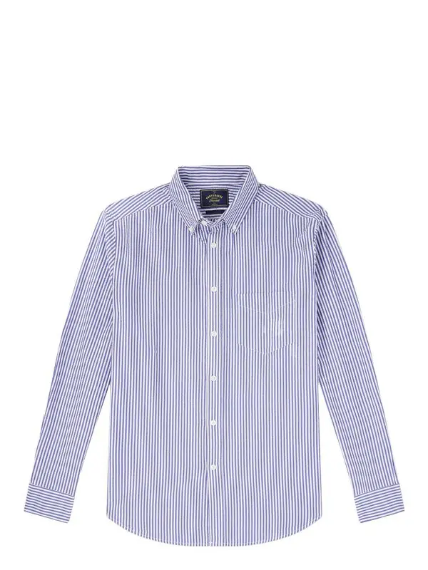 Portuguese Flannel Atlantico Checked Cotton Shirt - Blue