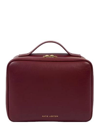 KATIE LOXTON Hanging Makeup And Toiletry Bag - Cherry