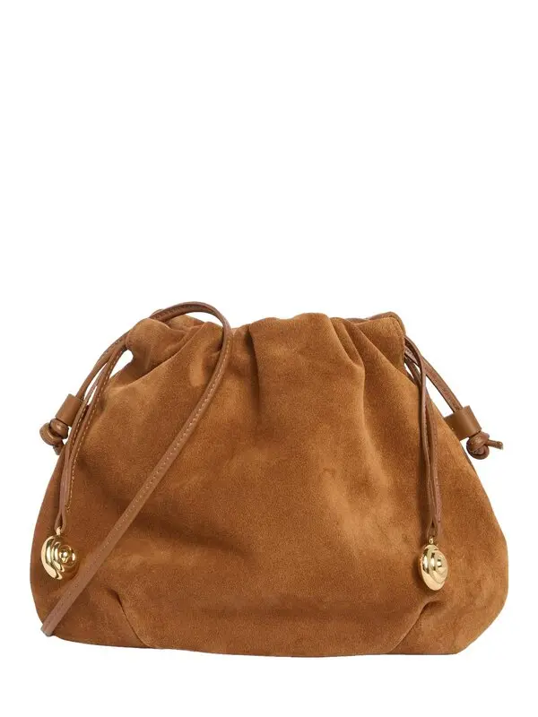 LIFFNER Charm Suede Bucket Bag - Saddle Brown