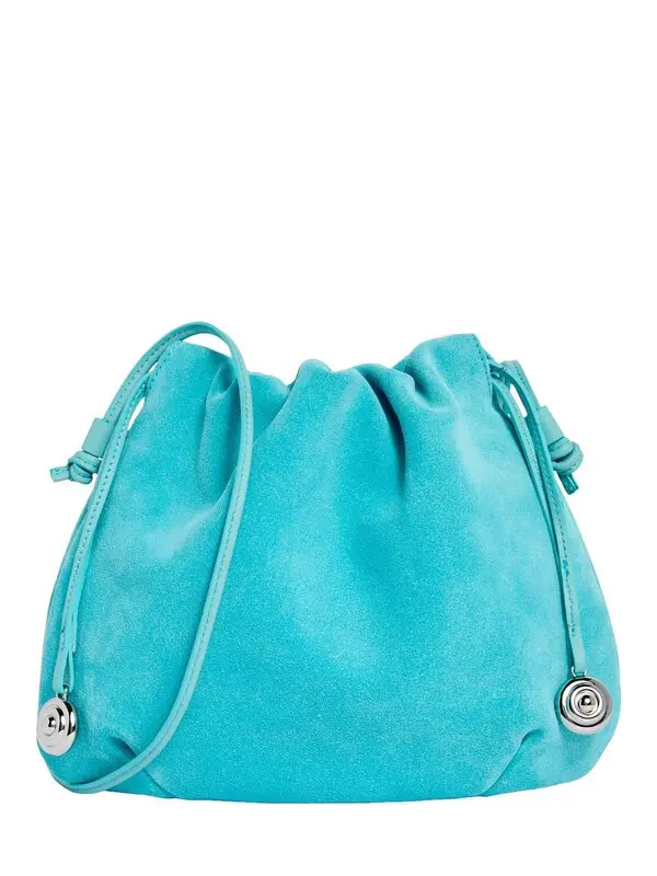 LIFFNER Charm Suede Bucket Bag - Smeraldo