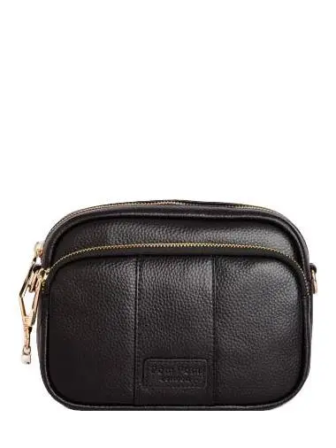 POM POM LONDON Original Crossbody Bag - Black