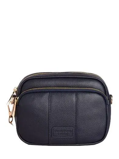 POM POM LONDON Original Crossbody Bag - Navy