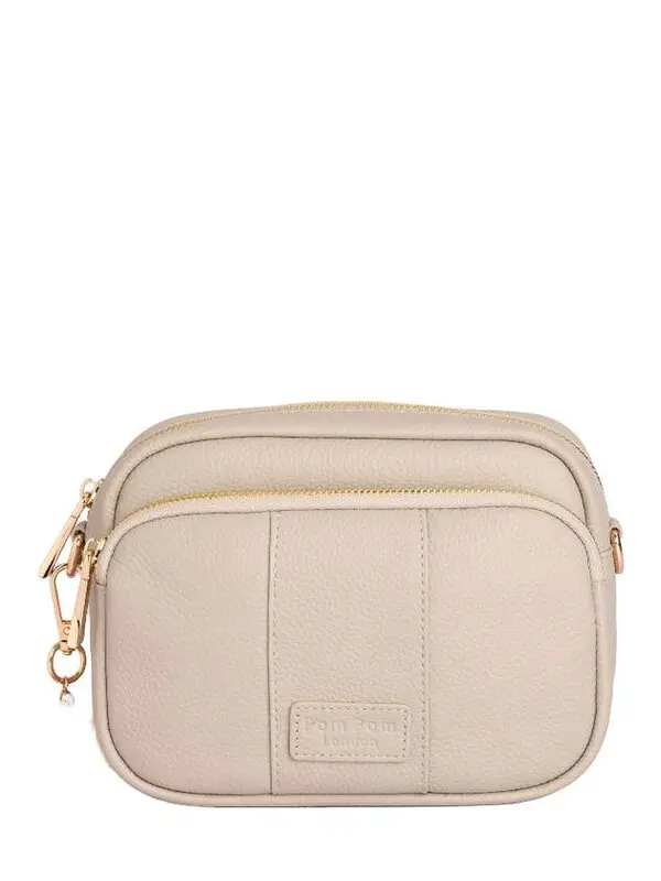 POM POM LONDON Original Crossbody Bag - Stone