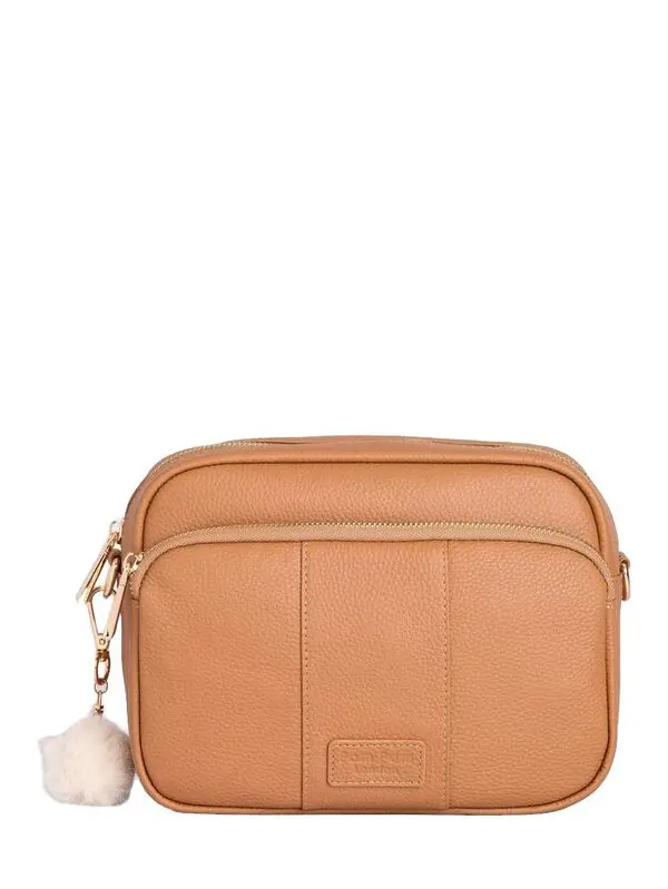 POM POM LONDON Original Plus Crossbody Bag - Maple