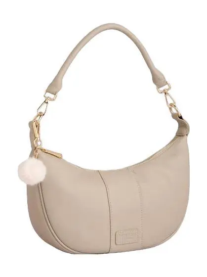 POM POM LONDON Sutton Sling Crossbody Bag - Stone
