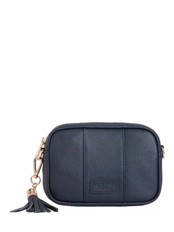 POM POM LONDON City Mini Crossbody Bag - Navy