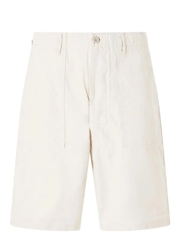 ORSLOW Summer Fatigue Straight-leg Cotton Shorts - Neutrals