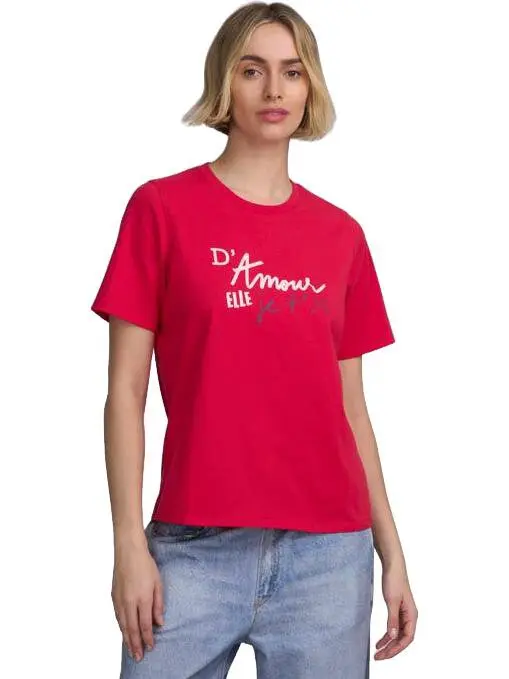 ELLE COLLECTION Graphic Tee - Red