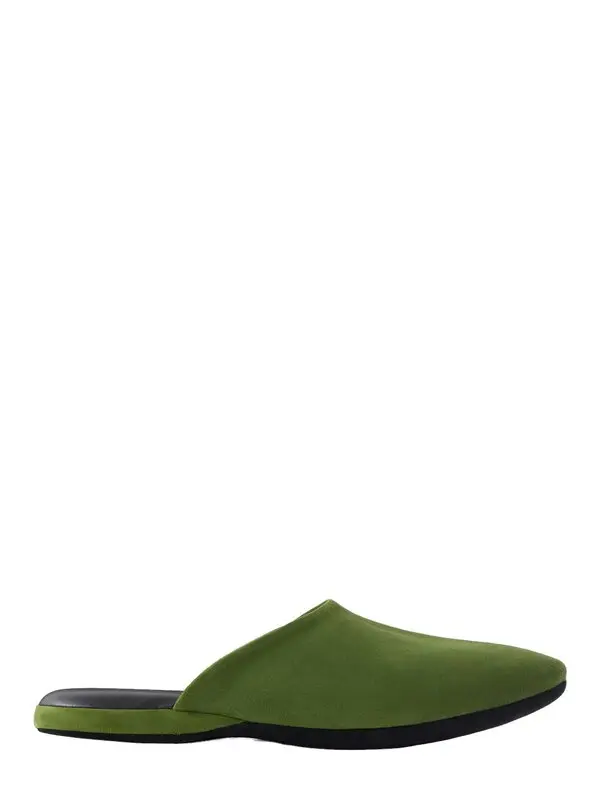 Charvet Suede Slippers - Green