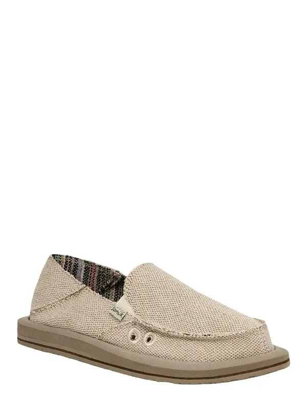 Sanuk Donna Convertible Hemp Slip-on Shoe - Nat