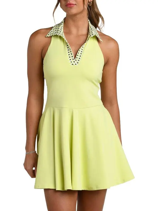 La Blanca Printed Tennis Dress - Lime