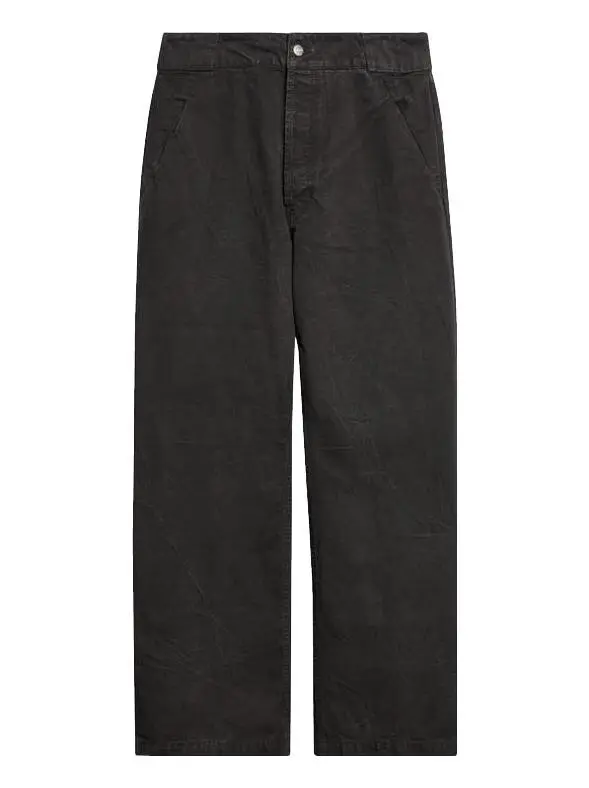 Fear Of God Washed Canvas Utility Pants - Washed Black
