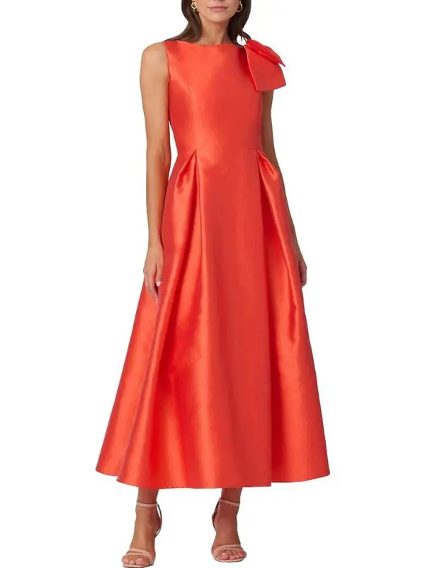 Shoshanna Mikado Eleanor Dress - Poppy