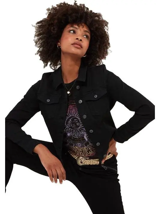 JOE BROWNS Essential Stretch Denim Jacket - Black