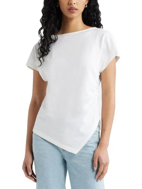 OPEN EDIT Asymmetric T-shirt - White