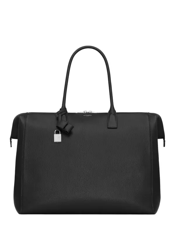 Saint Laurent Leather North/south Doctor Bag - Black