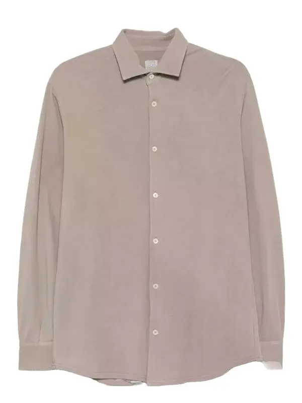 Fedeli Long-sleeve Shirt - Neutrals