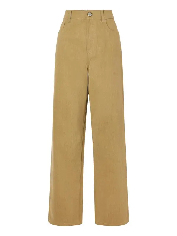 RÓHE High-rise Wide-leg Jeans - Neutrals