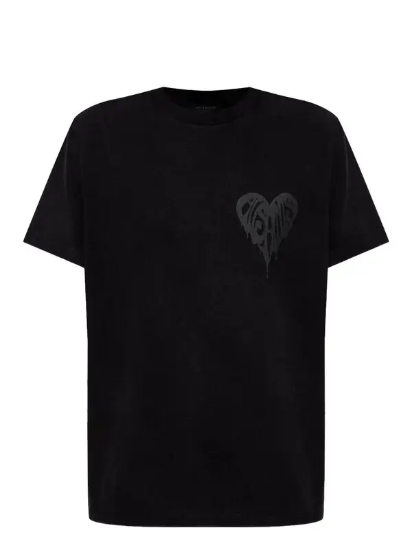 ALLSAINTS Graphic Print Cotton T-shirt - Black