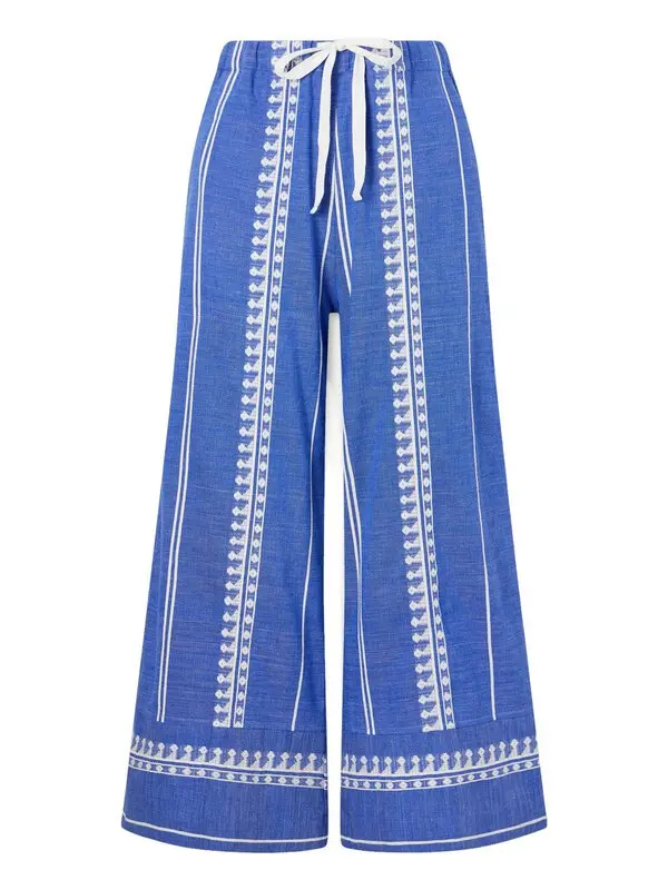 LEMLEM Desta Straight-leg Cotton Pants - Blue