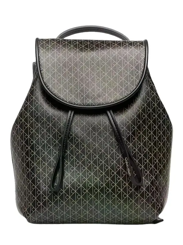 Calvin Klein Monogram-printed Backpack - Black